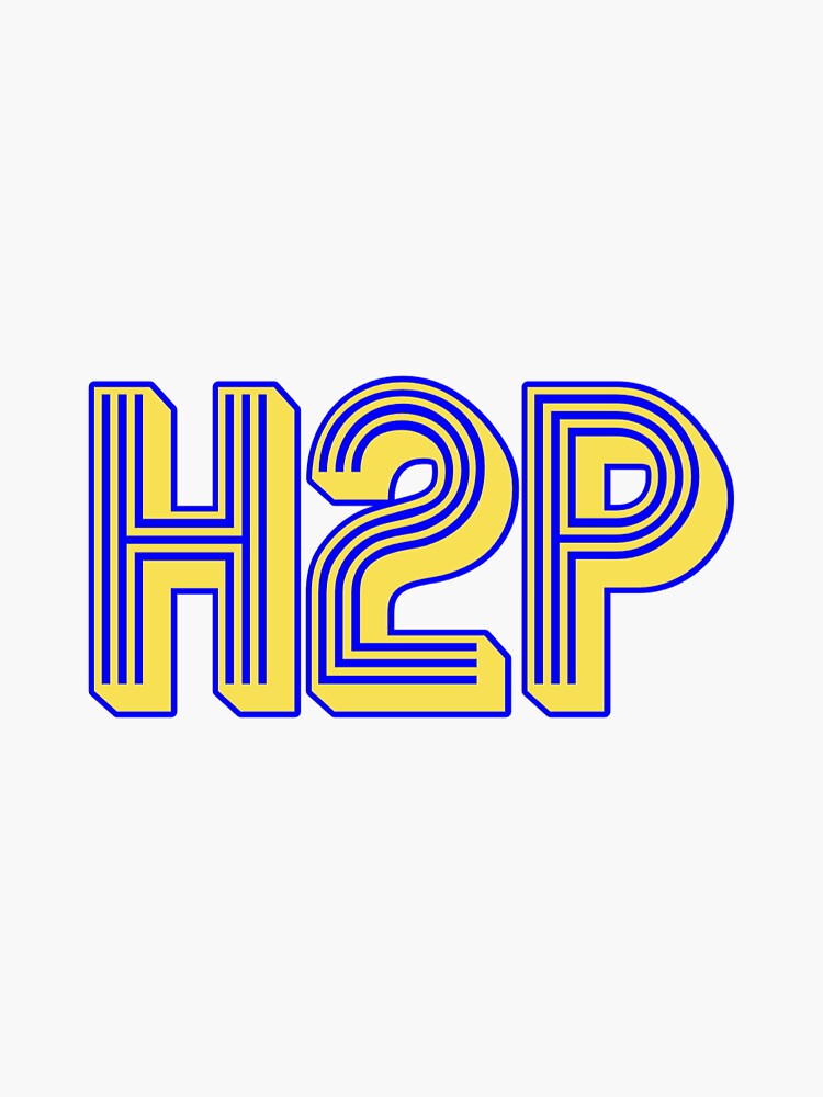 "H2P Blue and Gold Sticker" Sticker for Sale by crlyn | Redbubble