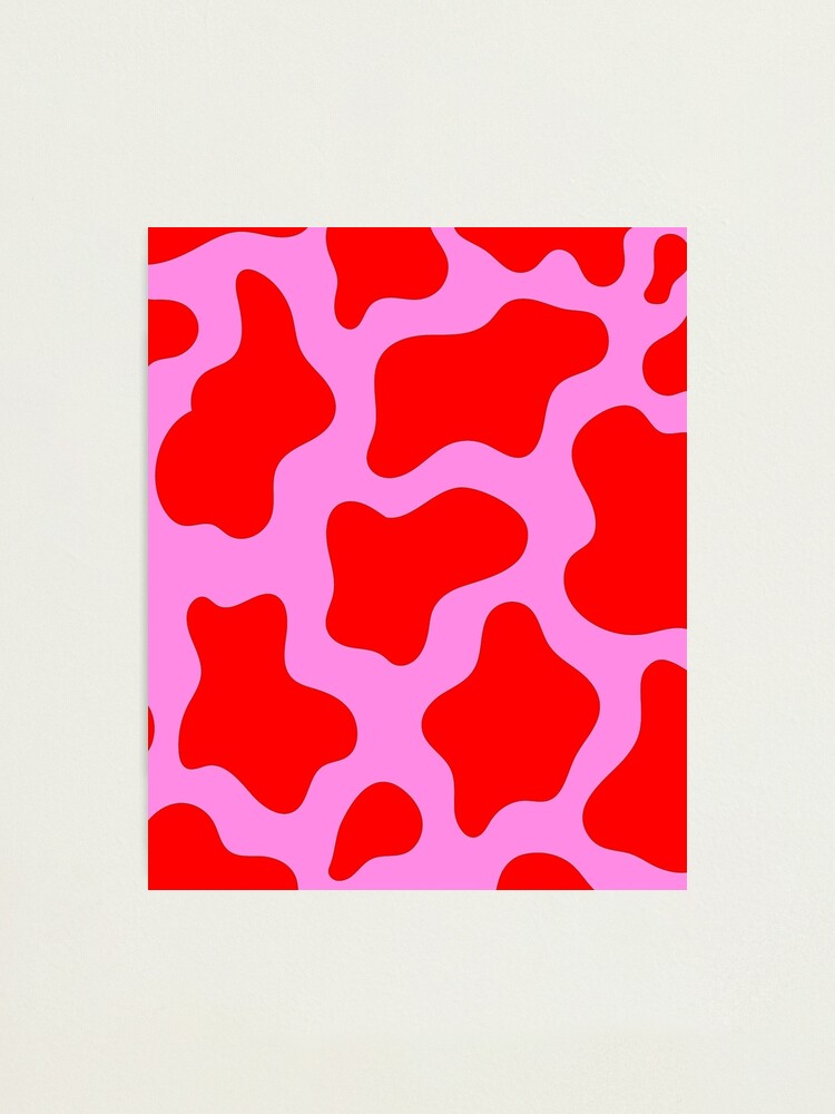 "Pink Cow Print" Photographic Print by Saranwrap | Redbubble