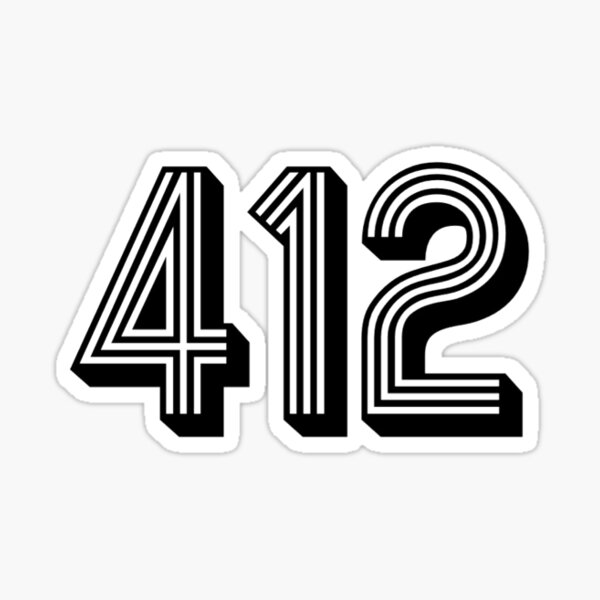 "Pittsburgh Area Code Sticker" Sticker for Sale by crlyn | Redbubble