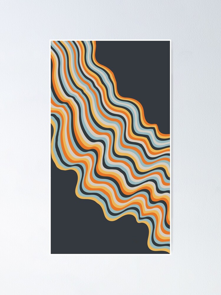 "Retro Flow" Poster by MOREbyJP | Redbubble