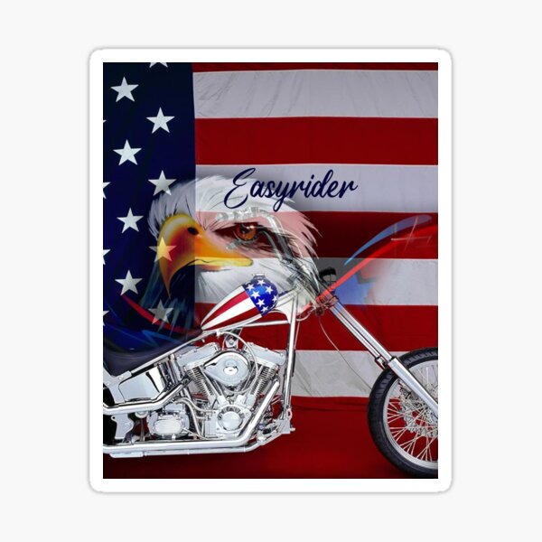 "Easyrider American Dream Biker" Sticker by harrisonformula | Redbubble