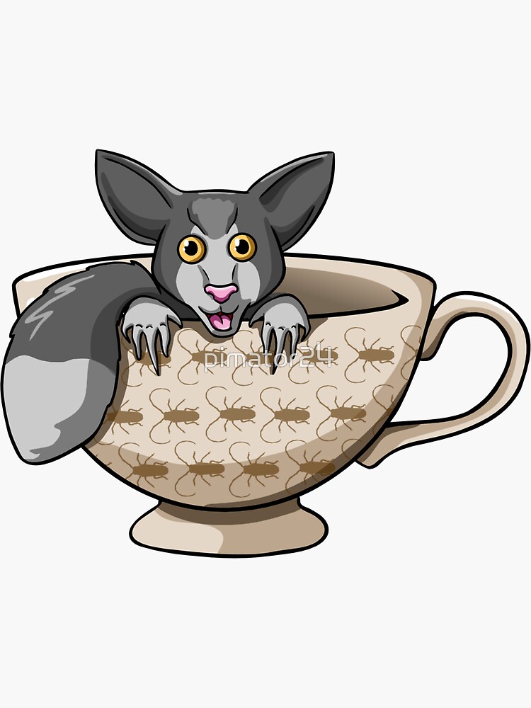 "Cup of Aye-Aye" Sticker by pimator24 | Redbubble