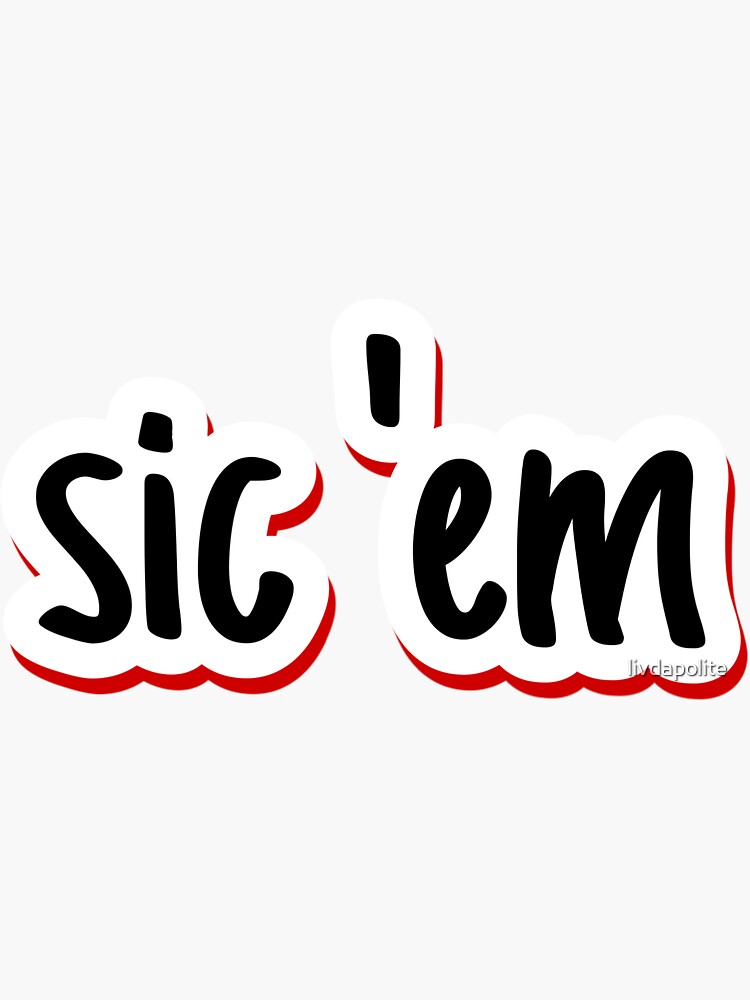 "uga sic’em dawgs" Sticker by livdapolite | Redbubble