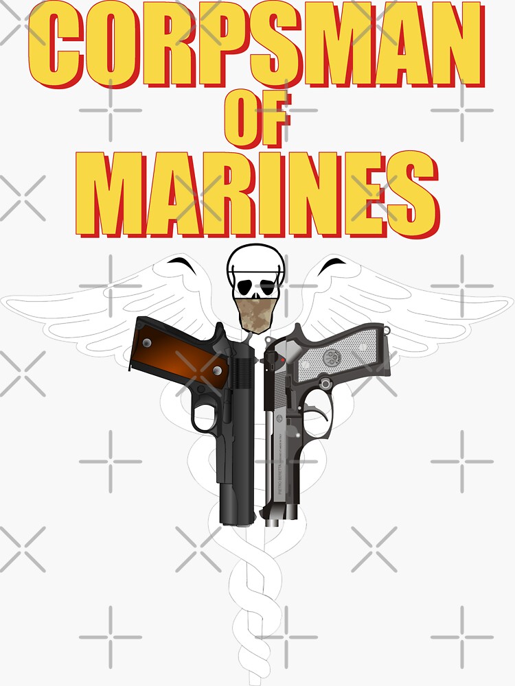 "Corpsman Guns" Sticker for Sale by Senostar | Redbubble