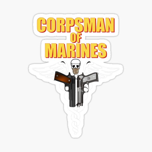 "Corpsman Guns" Sticker for Sale by Senostar | Redbubble