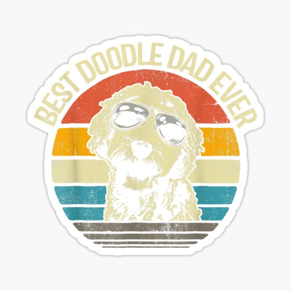 "Mens Best Doodle Dad Ever Funny Goldendoodle Dad Vintage Gifts ...