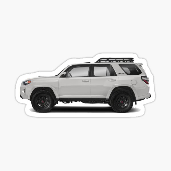 "White Profile 4runner" Sticker for Sale by mrbusysocks | Redbubble