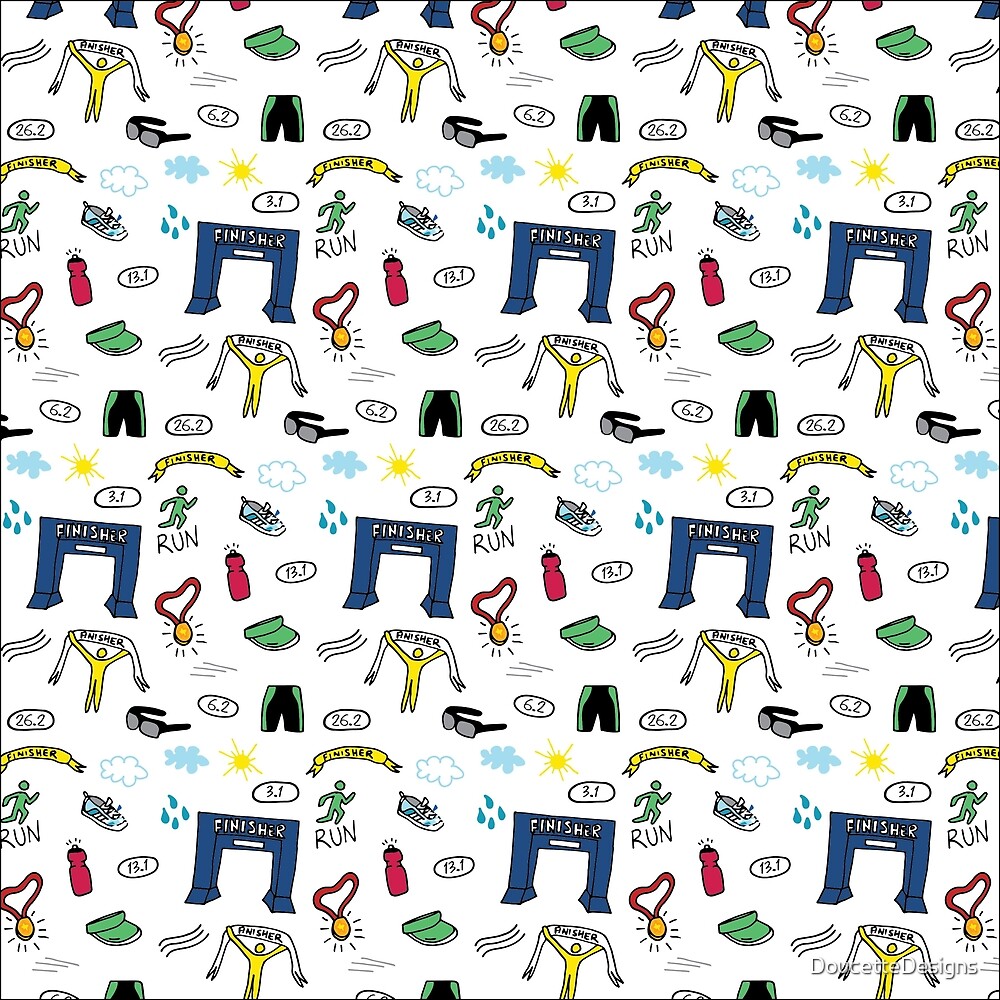 "Running Doodles" by DoucetteDesigns | Redbubble
