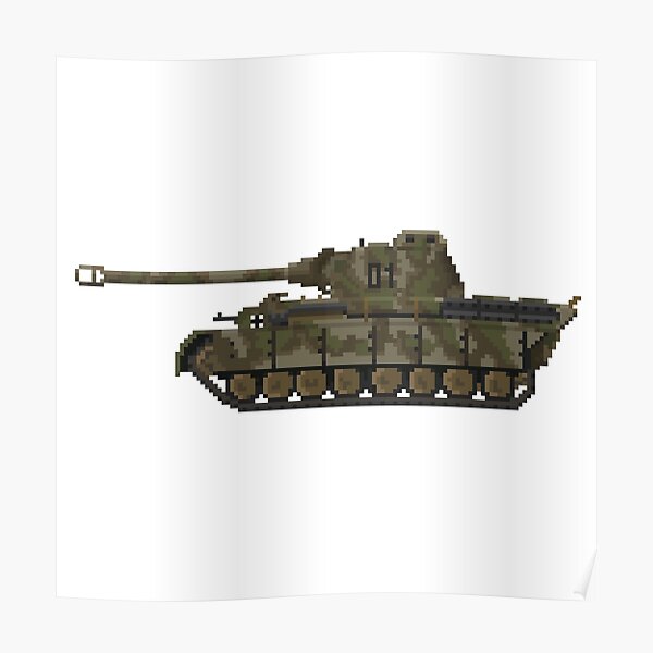 "Pixel Art Panther Tank " Poster by razormind-art | Redbubble