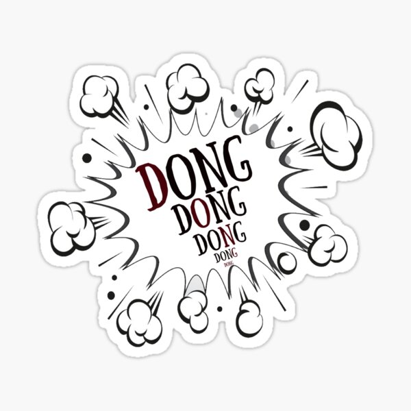"Dong Dong" Sticker by kasunjohn | Redbubble