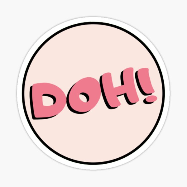 "DOH! simpsons sticker" Sticker by Rainer12 | Redbubble