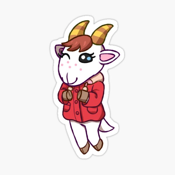 Chevre Animal Crossing Stickers | Redbubble