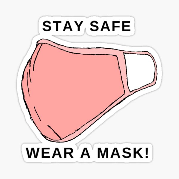 "Mask Awareness Design 2" Sticker for Sale by lindseym2017 | Redbubble