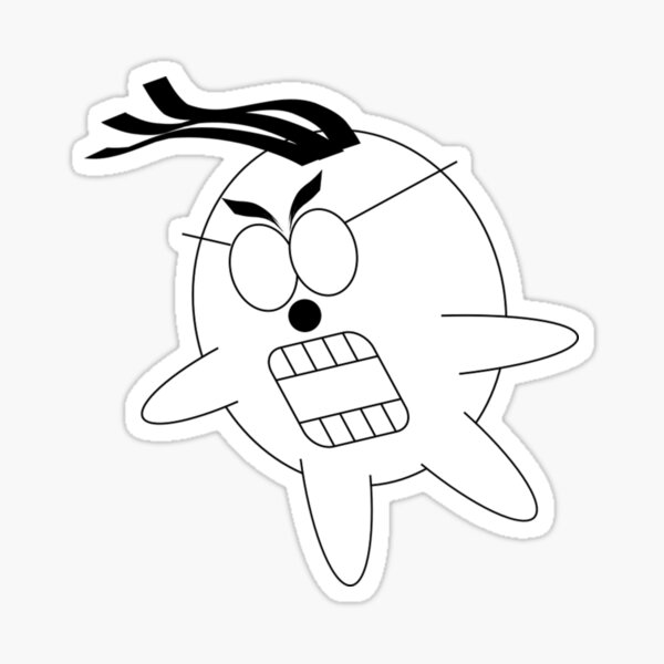 "Crazy, Mad face cartoon" Sticker by jimmy1990 | Redbubble
