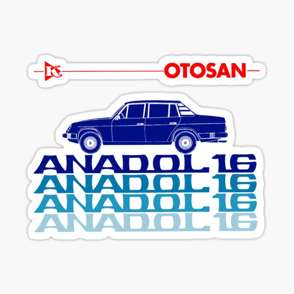 "ANADOL A8 - 16" Sticker by ThrowbackM2 | Redbubble