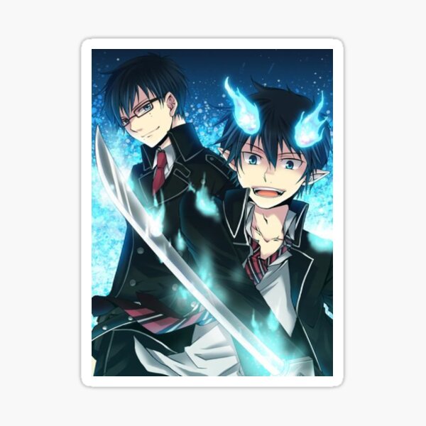 "blue exorcist" Sticker by zizougaming | Redbubble