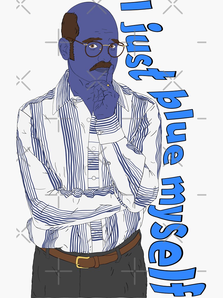 "I Just Blue Myself" Sticker for Sale by SH3PP | Redbubble