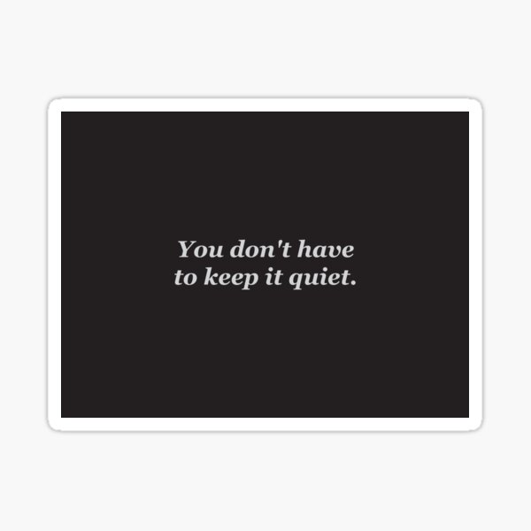 "Billie Eilish - Keep It Quiet" Sticker for Sale by smtgstudio | Redbubble