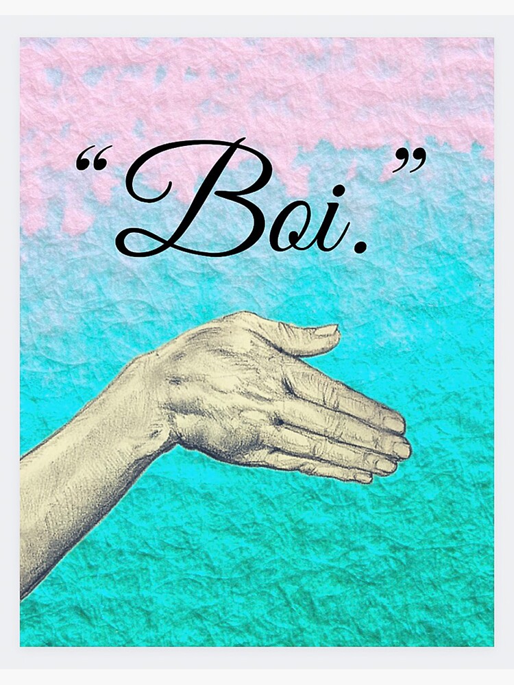 "Boi" Sticker by d33solo | Redbubble