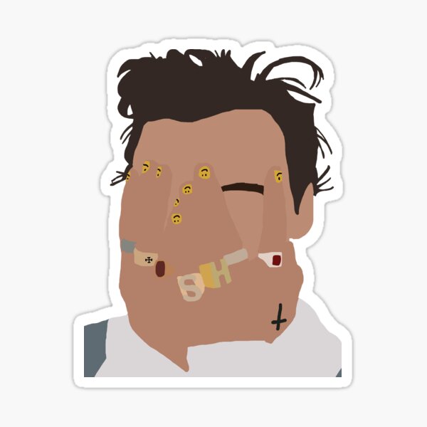 "Harry Styles Smiley Face Hands" Sticker for Sale by annanp117 | Redbubble