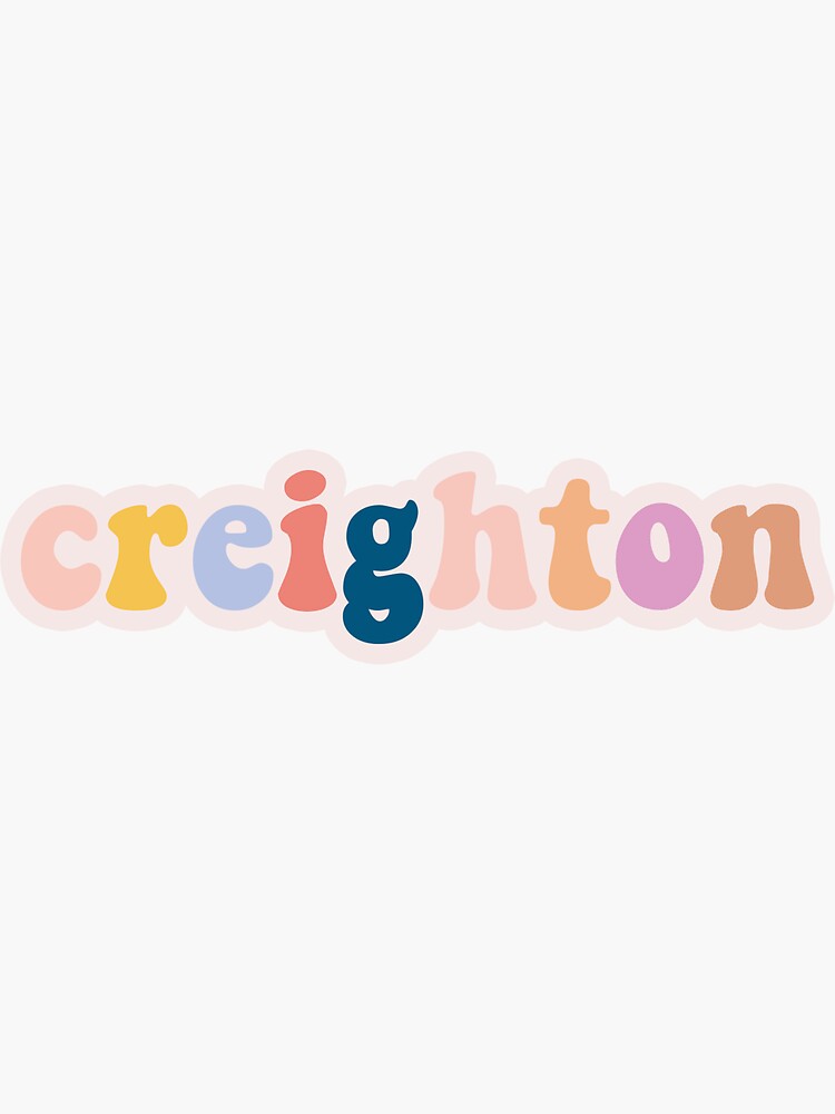 "Creighton Groovy Pastel Sticker" Sticker for Sale by lilycherie ...