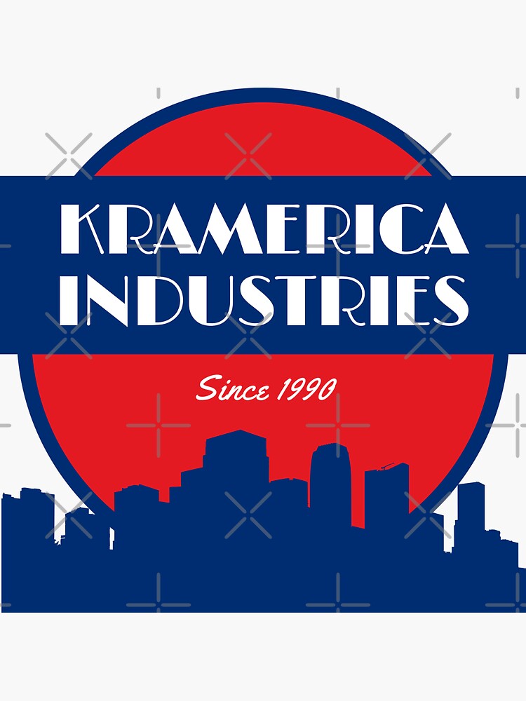 "Kramerica Industries" Sticker for Sale by stickel | Redbubble
