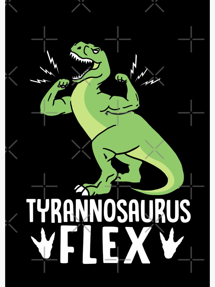 "Tyrannosaurus Flex! T-Rex collection" Sticker by Luna7 | Redbubble