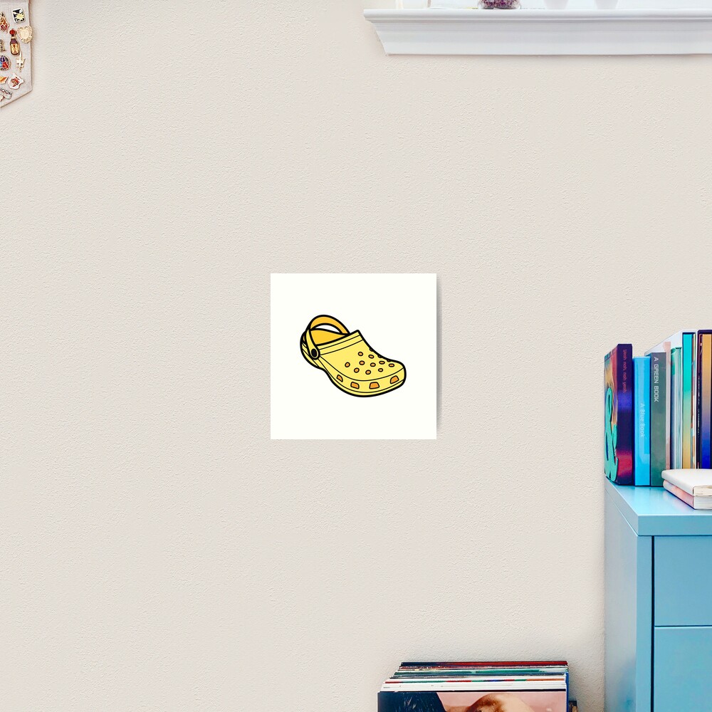 "Yellow Croc Shoe Illustration" Art Board Print for Sale by cobyc10916 ...