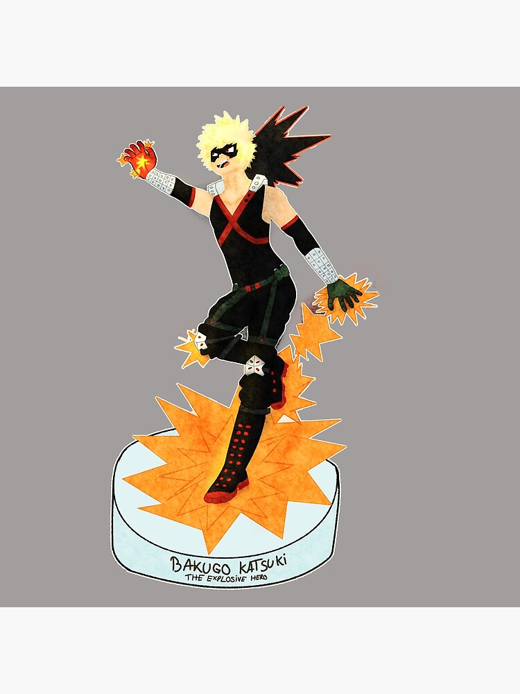 "Bakugo Katsuki: The Explosive Hero" Art Print by theodora14pines ...