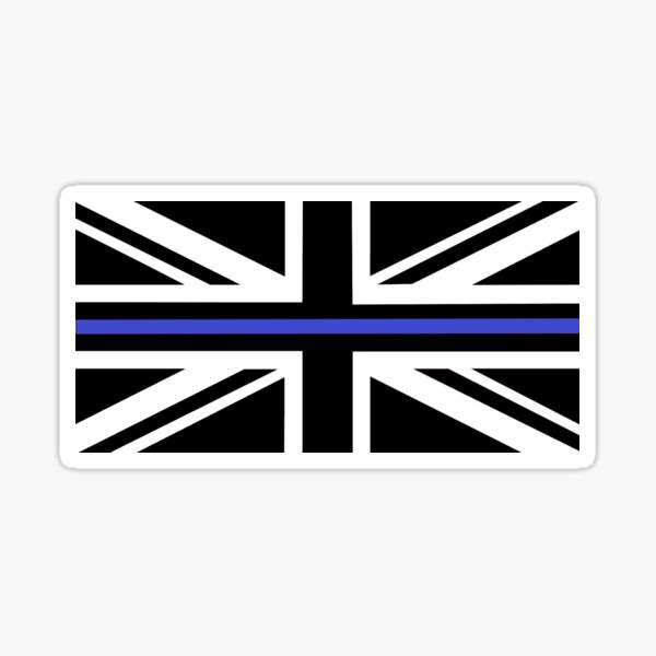 "Thin blue line BW" Sticker for Sale by Keithydee | Redbubble