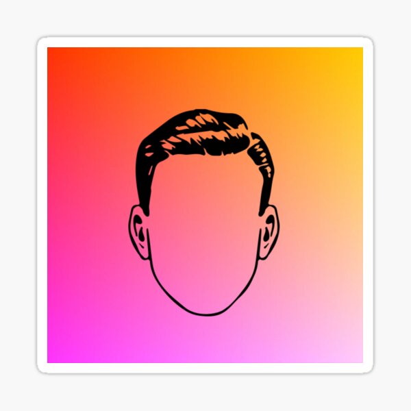 "Man face" Sticker by Raju2018 | Redbubble