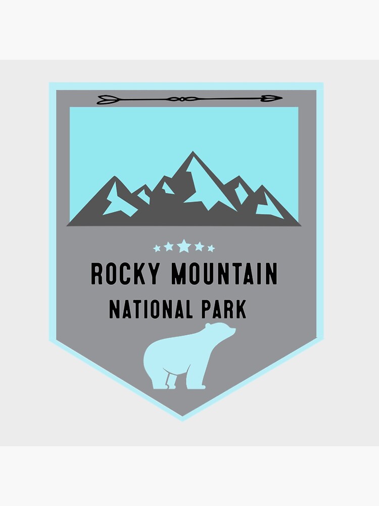 "Rocky Mountain national park badge " Sticker for Sale by Nick43222 ...
