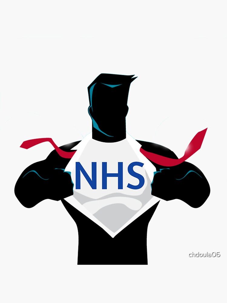 "NHS super Hero support" Sticker for Sale by chdoula06 | Redbubble