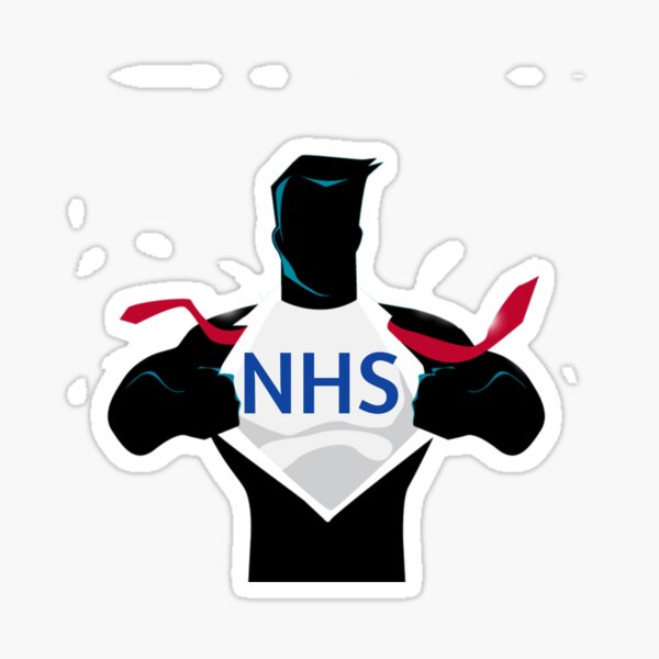 "NHS super Hero support" Sticker for Sale by chdoula06 | Redbubble