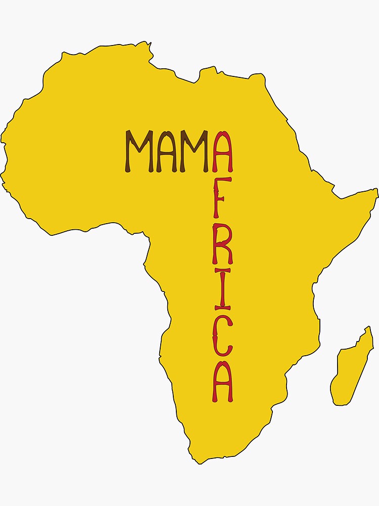 "MAMA AFRICA" Sticker for Sale by Konitsua | Redbubble