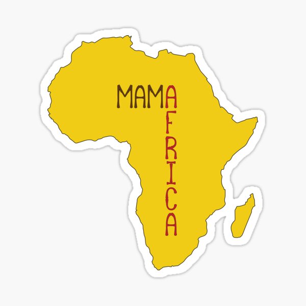 "MAMA AFRICA" Sticker for Sale by Konitsua | Redbubble