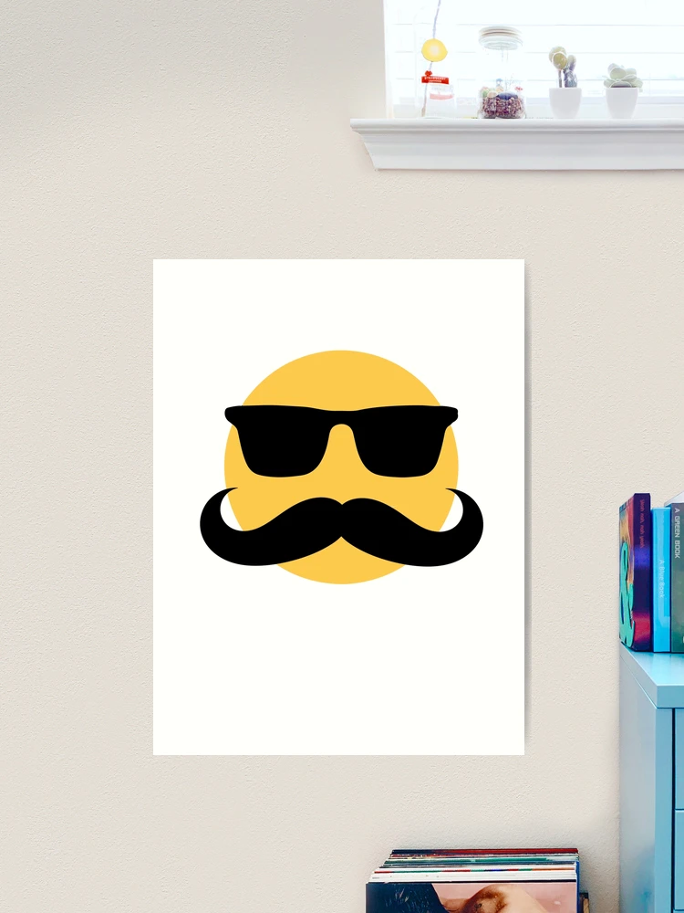 Smiley Face With Mustache And Sunglasses