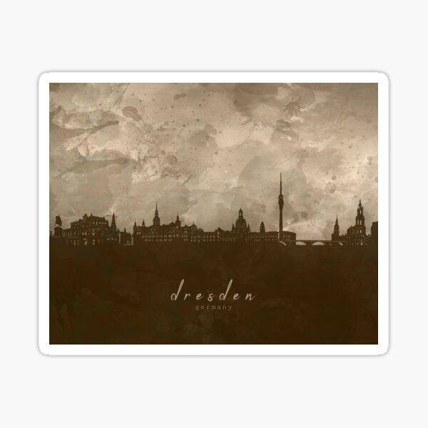 "dresden skyline" Sticker by BekimART2 | Redbubble