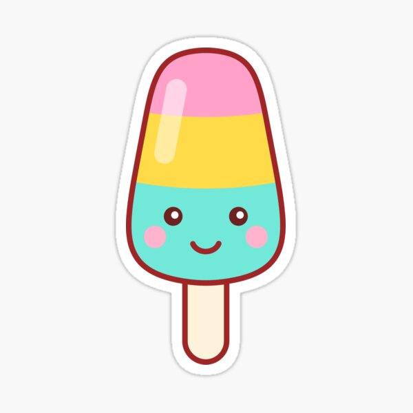 "Ice Cream Popsicle Emoji" Sticker for Sale by lightsonfire | Redbubble