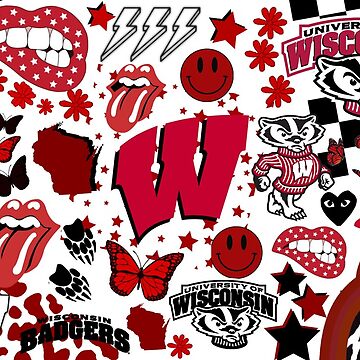 "Wisconsin collage" Sticker for Sale by Ofir Riskovich | Redbubble