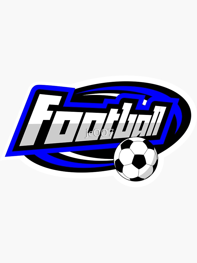 "Football logo" Sticker for Sale by jc007 | Redbubble