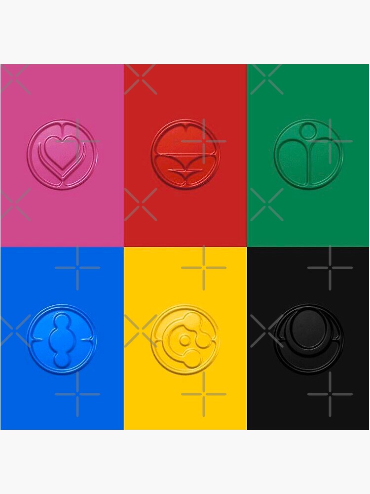 "Lady Gaga Chromatica Tribe Symbols With Background" Sticker for Sale ...