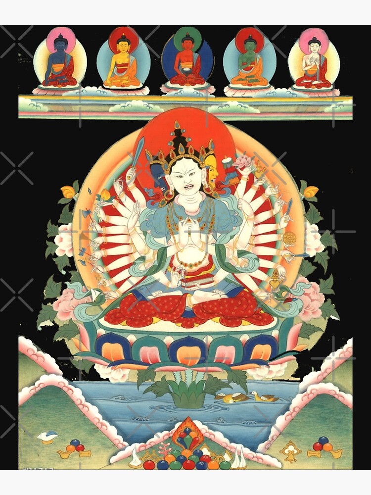 "Goddess Cundi Bodhisattva Thangka Buddhahood Buddhism Goddess Statues ...