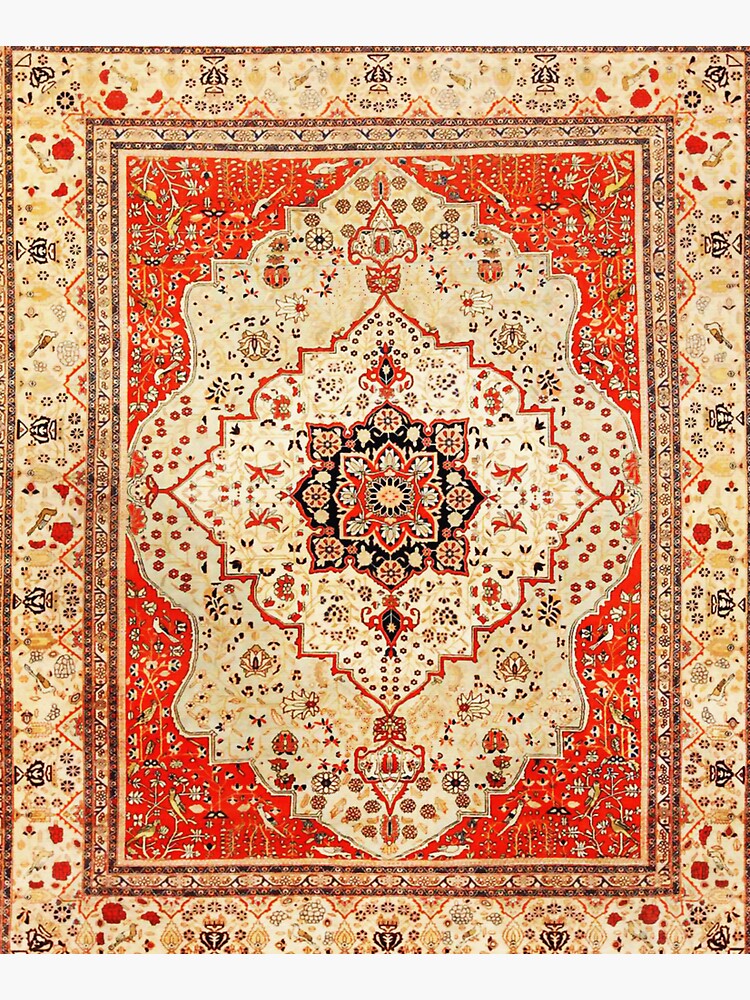 " Mohtasham Kashan Antique Persian Rug Print" Tote Bag for Sale by ...