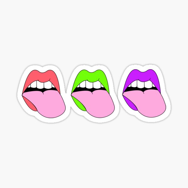 Stick Tongue Out Stickers | Redbubble
