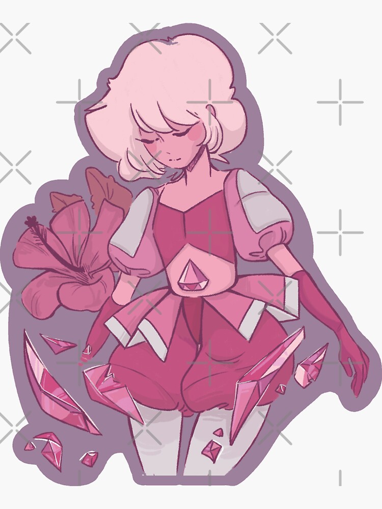 "Pink Diamond's Shattering" Sticker by mushyfruit | Redbubble