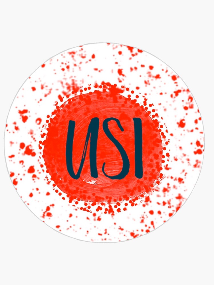 "USI Circle Logo" Sticker for Sale by oliviajean30 | Redbubble