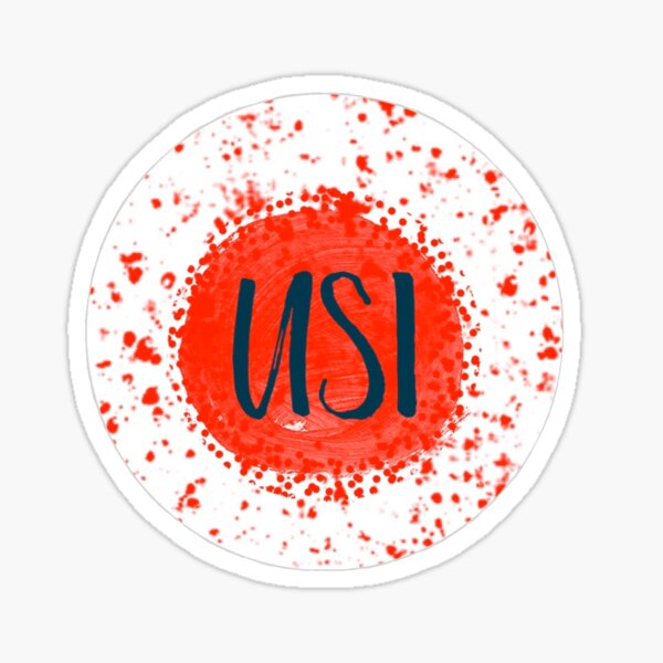 "USI Circle Logo" Sticker for Sale by oliviajean30 | Redbubble