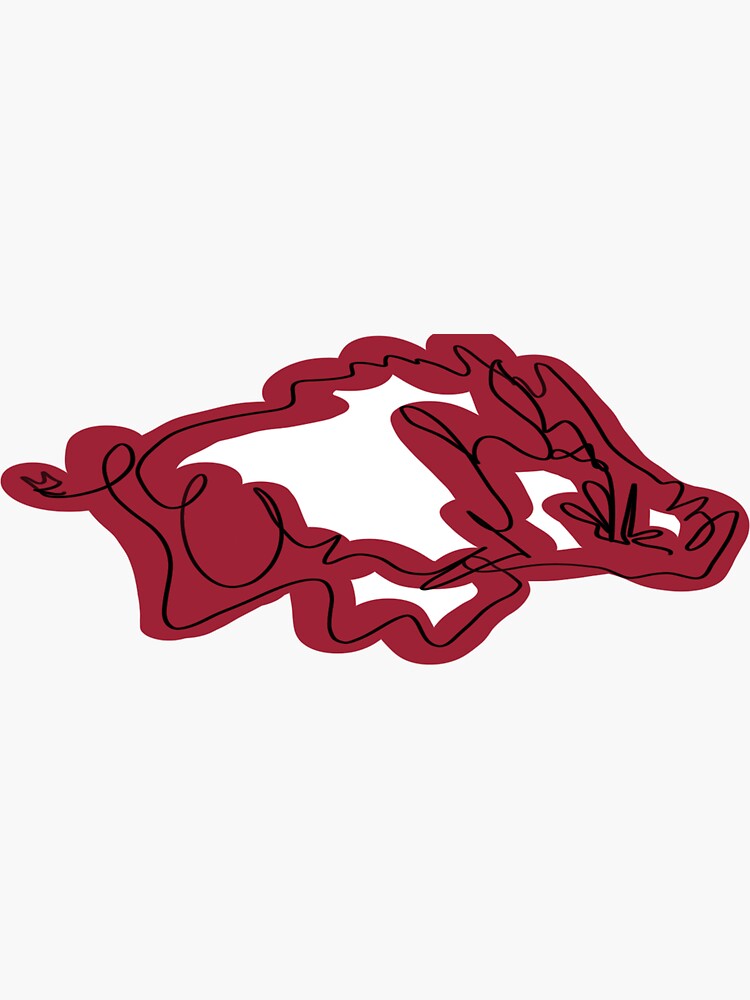 "Razorback" Sticker by harperowen | Redbubble