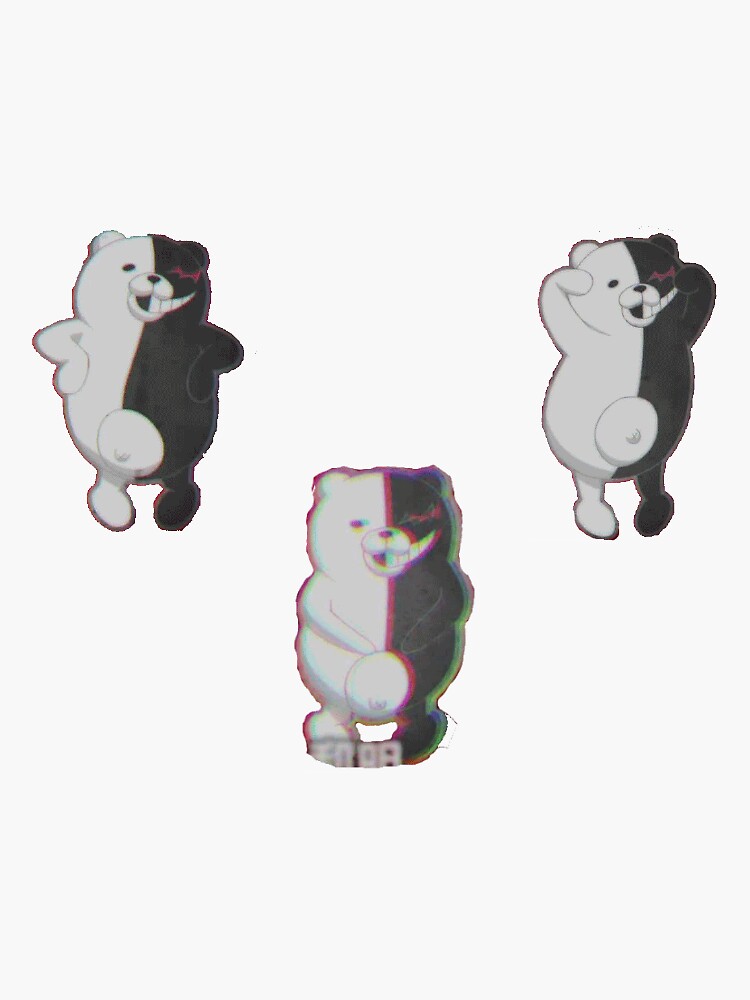 "Monokuma Dance Danganronpa" Sticker for Sale by kappinpp | Redbubble